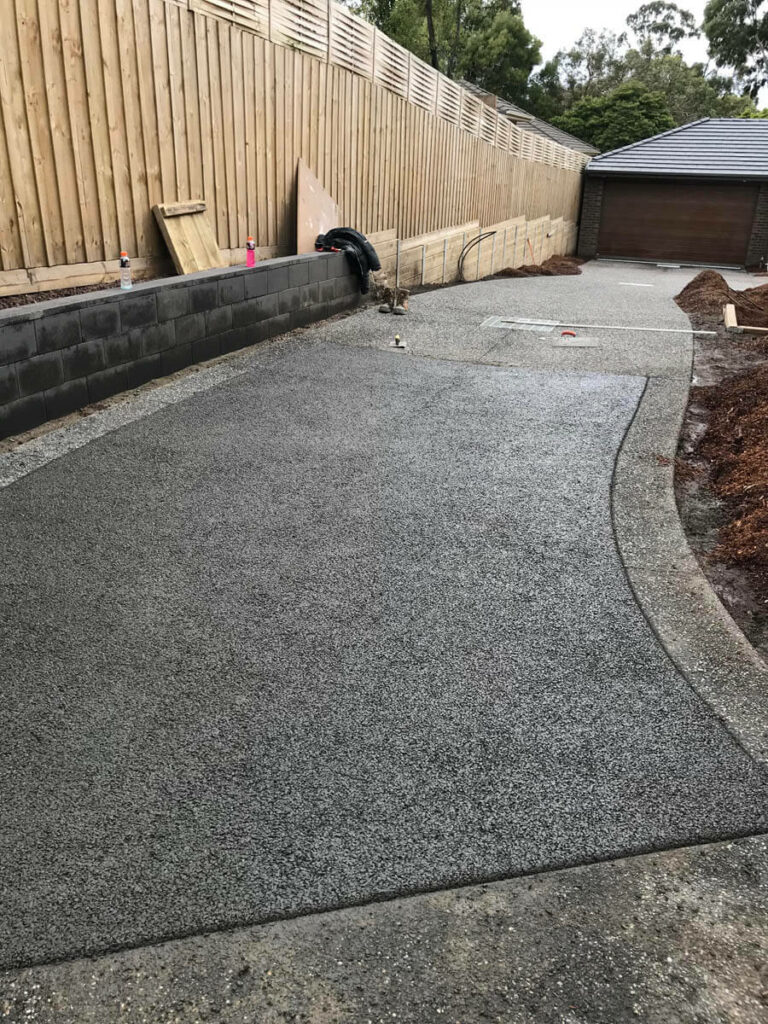 DriveCon with charcoal oxide and clear sealer | WaterPave